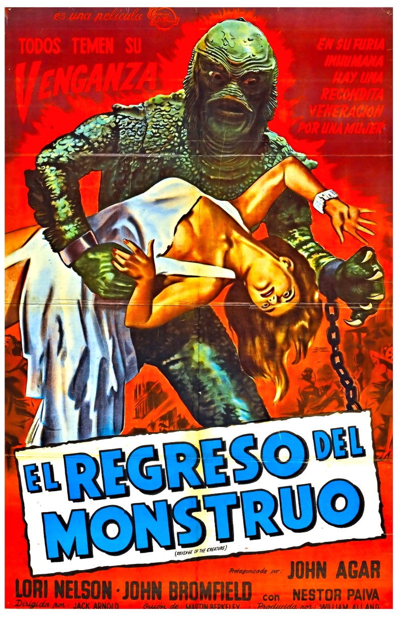 Creature Feature W/ FREE SHIPPING Set of Three Prints - Etsy