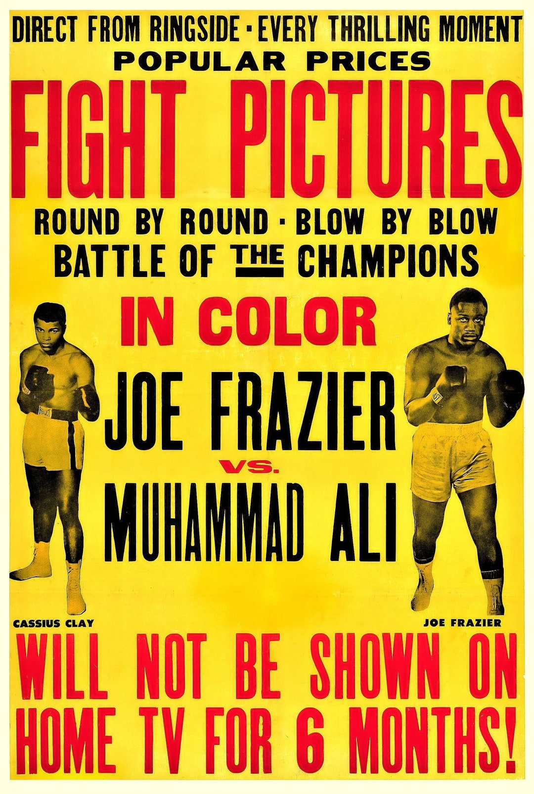 Fight Pictures: Frazier Vs Ali -- 11" X 17" Deluxe Poster Art Print ...