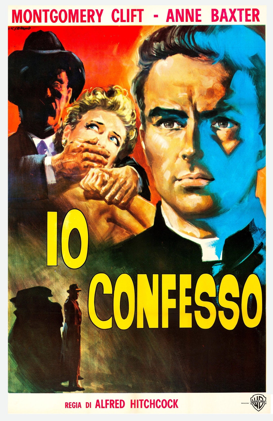 Hitchcock's I Confess -- Deluxe 11" X 17" Poster Art Print || Hitchcock ...