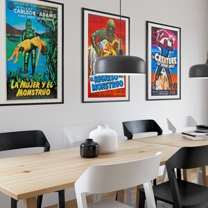 Creature Feature W/ FREE SHIPPING Set of Three Deluxe Poster Art Prints ...