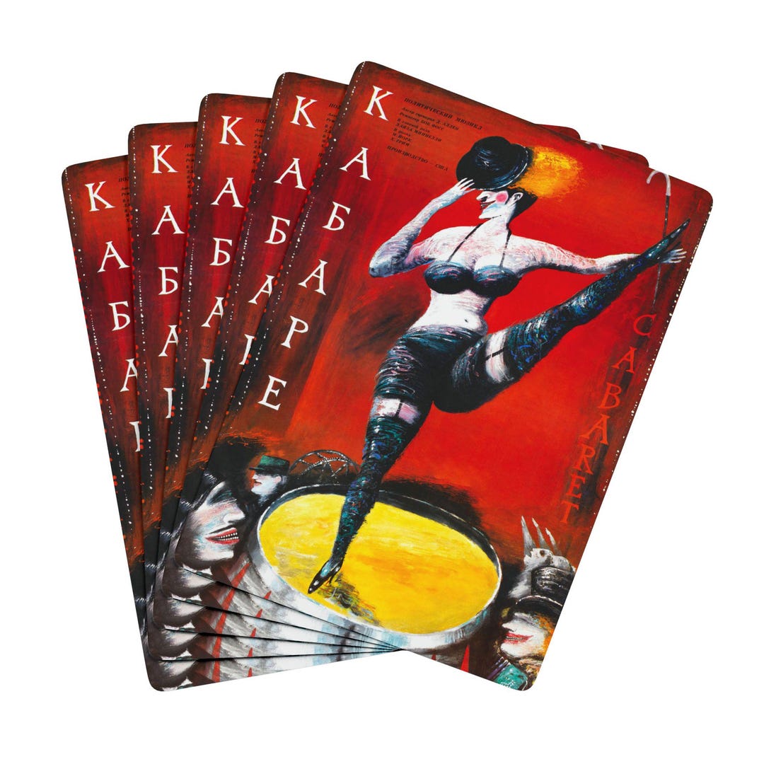 Cabaret Playing Cards -- Bob Fosse Deck of Cards, Game Night, Movie ...