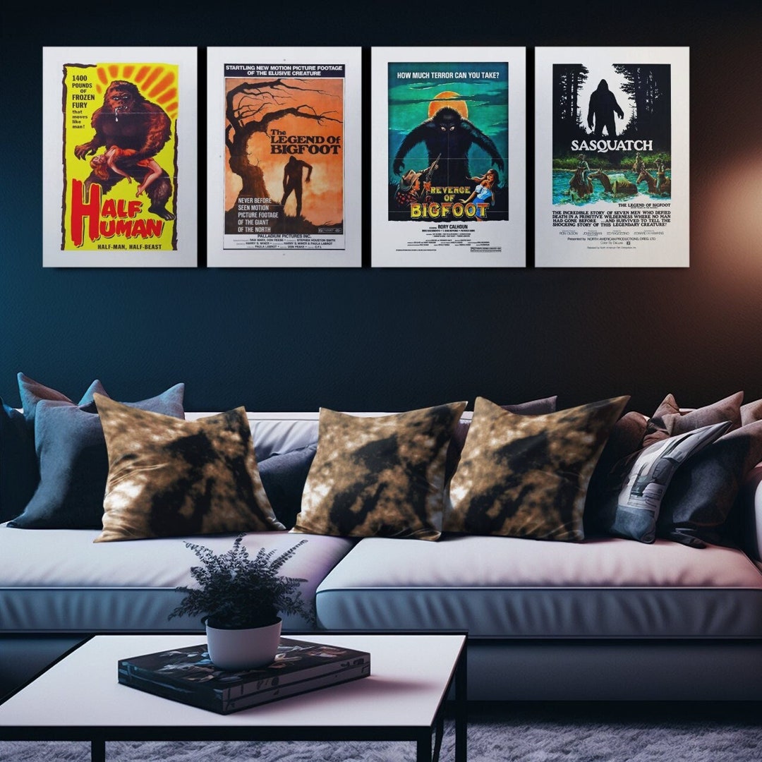 Bigfoot Poster Set -- 4 Sasquatch Posters, Yeti, Bigfoot, Cryptozoology ...