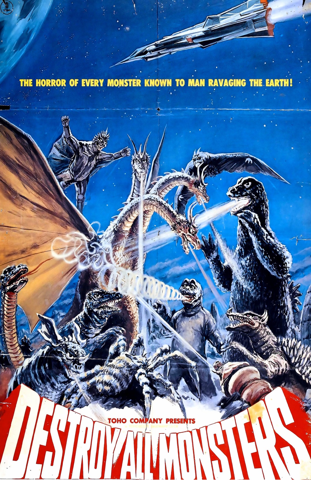 Destroy All Monsters 11 X 17 Deluxe Poster Art Print Kaiju Monsters Vs ...