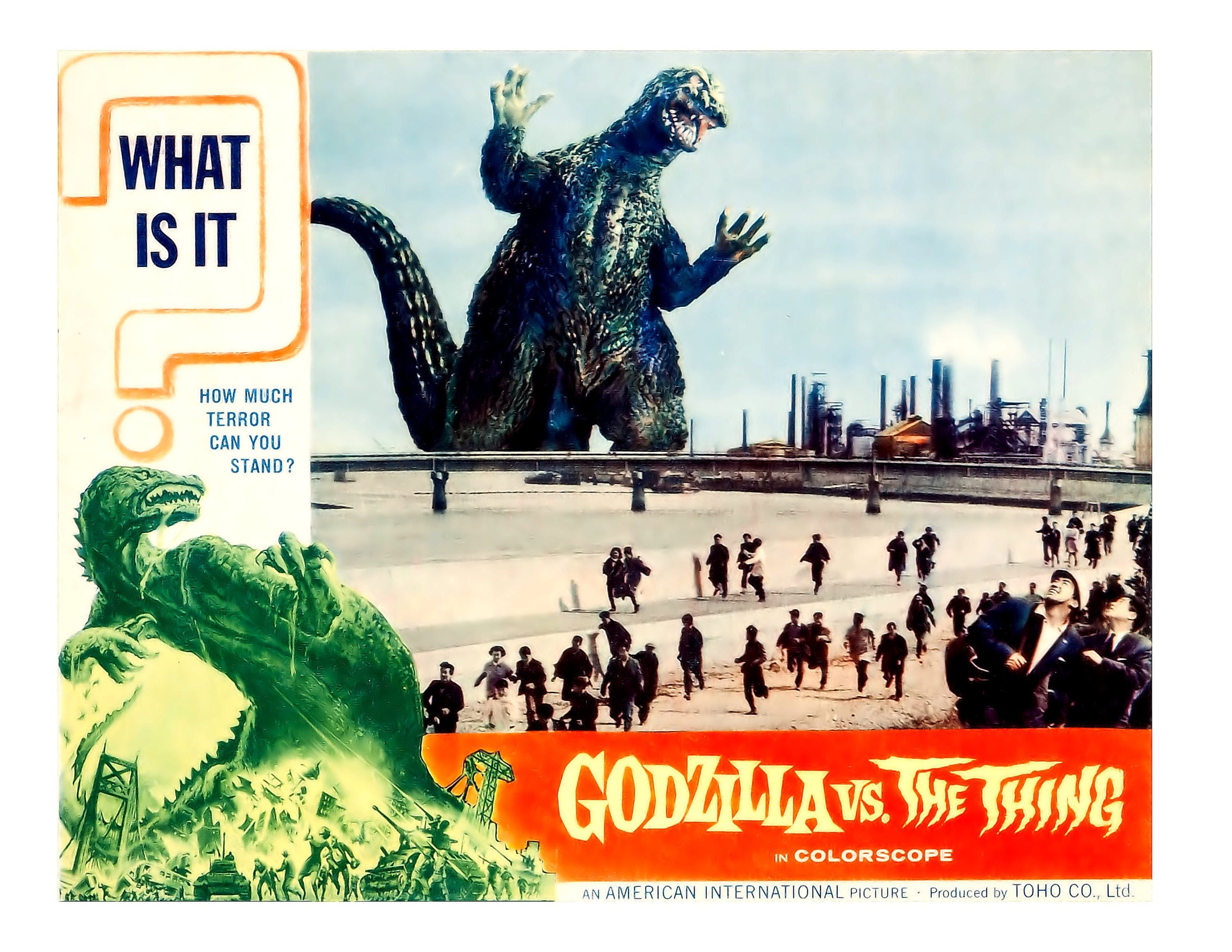 Godzilla Vs the Thing 8.5 X 11 Art Print - Etsy
