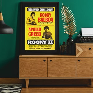 Rocky Balboa Vs Apollo Creed -- Deluxe 11" X 17" Poster Wall Art Print ...