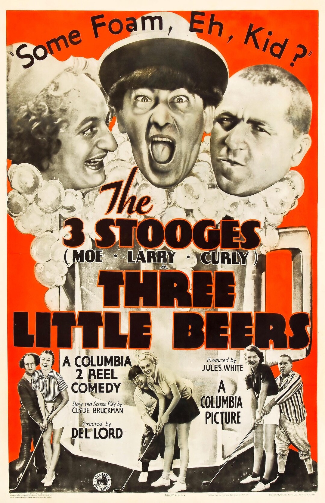 3 Stooges -- 11" X 17" Deluxe Poster Art Print || Comedy Geniuses Go ...