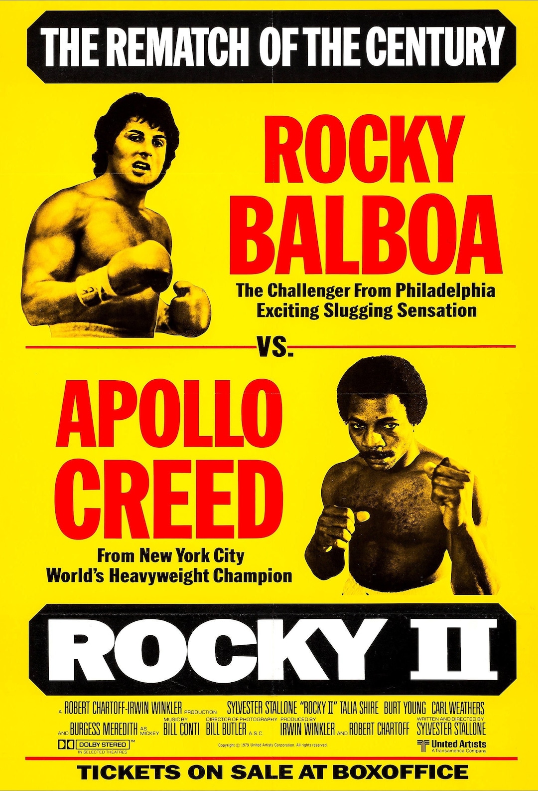 Rocky Balboa Vs Apollo Creed -- Deluxe 11" X 17" Poster Wall Art Print ...