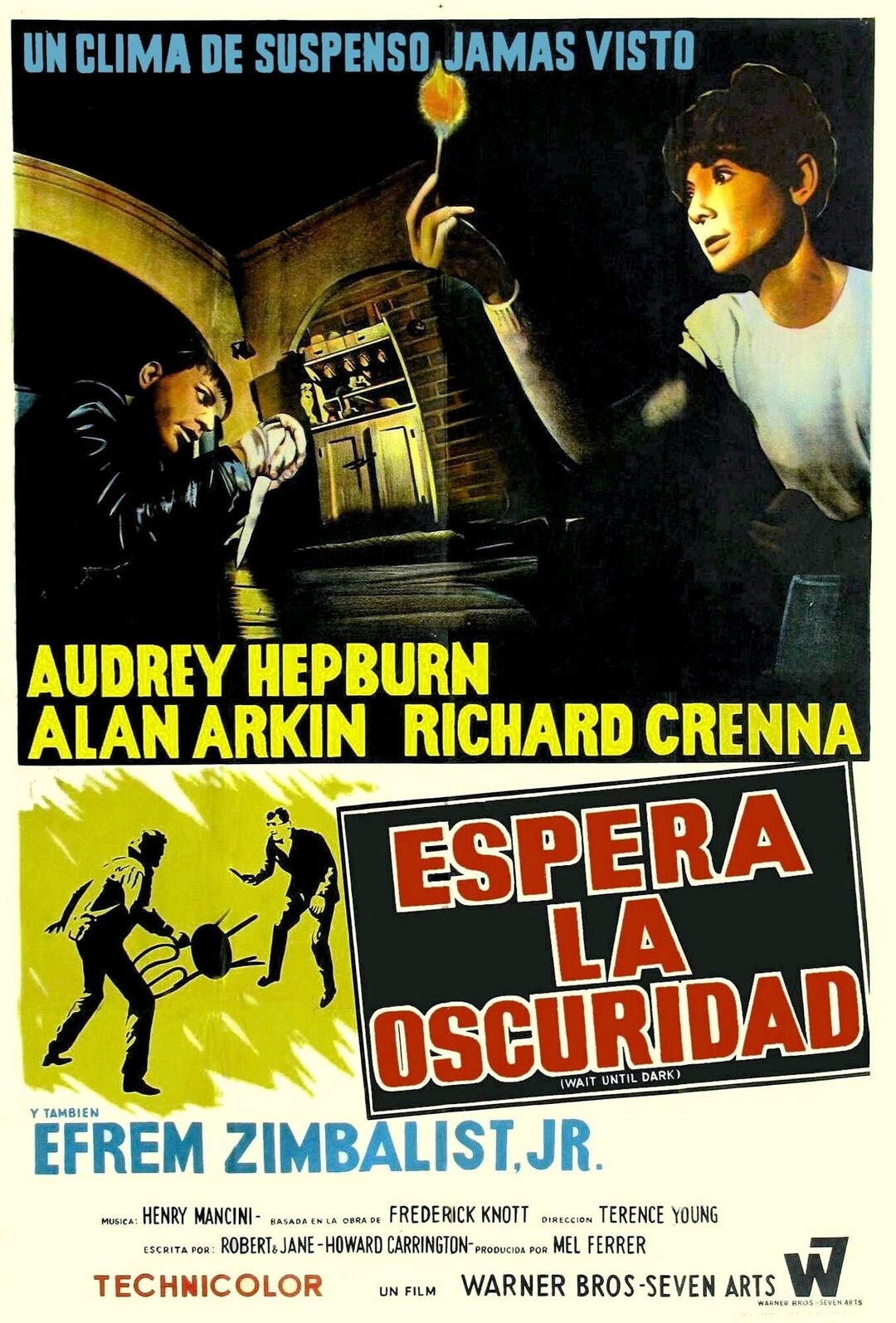 Wait Until Dark -- 11" X 17" Poster Art Print || Audrey Hepburn Vs ...