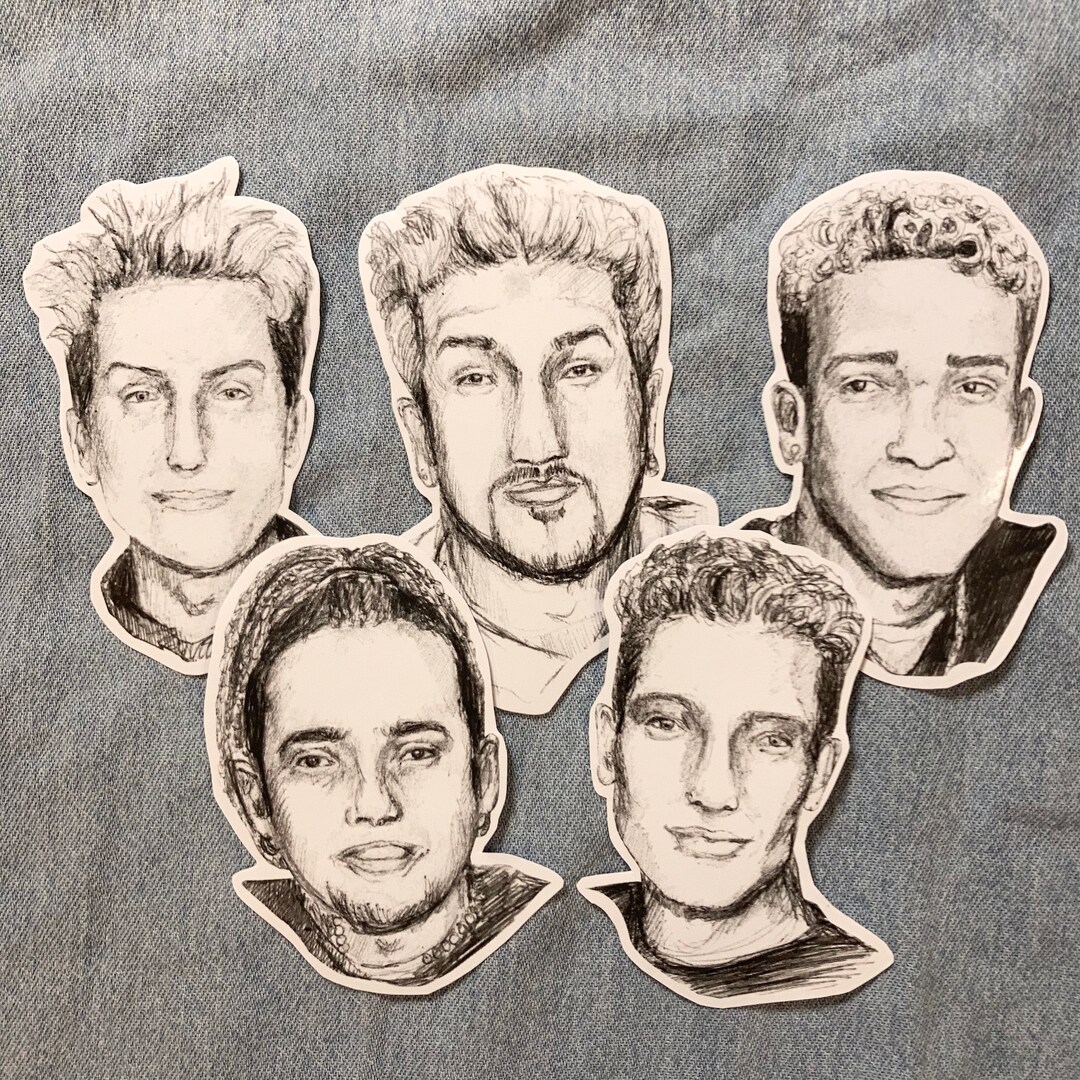 NSYNC 1990s/2000s Boyband Sticker Set - Etsy