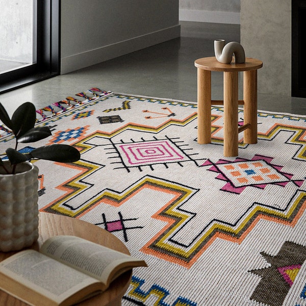 Large Dhurrie Rug - Etsy