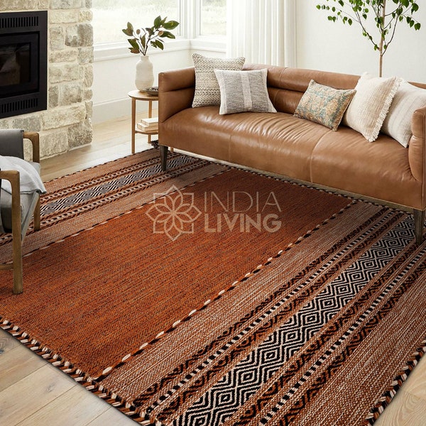 Brown Kilim Rug - Etsy