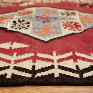 Red Southwestern Rug, Southwest Rug, Southwestern Rug, Native American ...