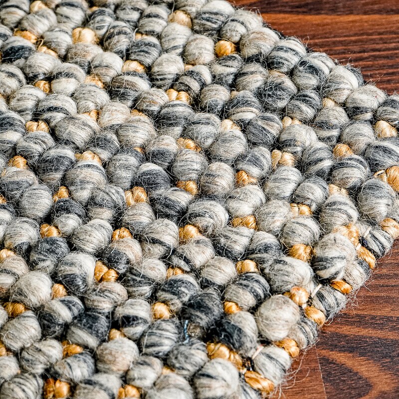 Charcoal Grey Jute Rug - Etsy UK