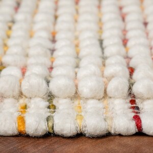 Multi Blend Chunky Looped Wool Rug Colourful Wool Carpet Funky Decor ...