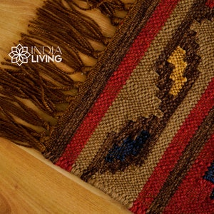 Antique Room Decor Kilim Rug, Red Kilim Outdoor Rug, Southwestern Decor ...