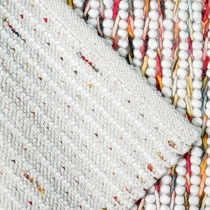 Multi Blend Custom Made Chunky Looped Wool Rug, Soft, Colourful Funky ...