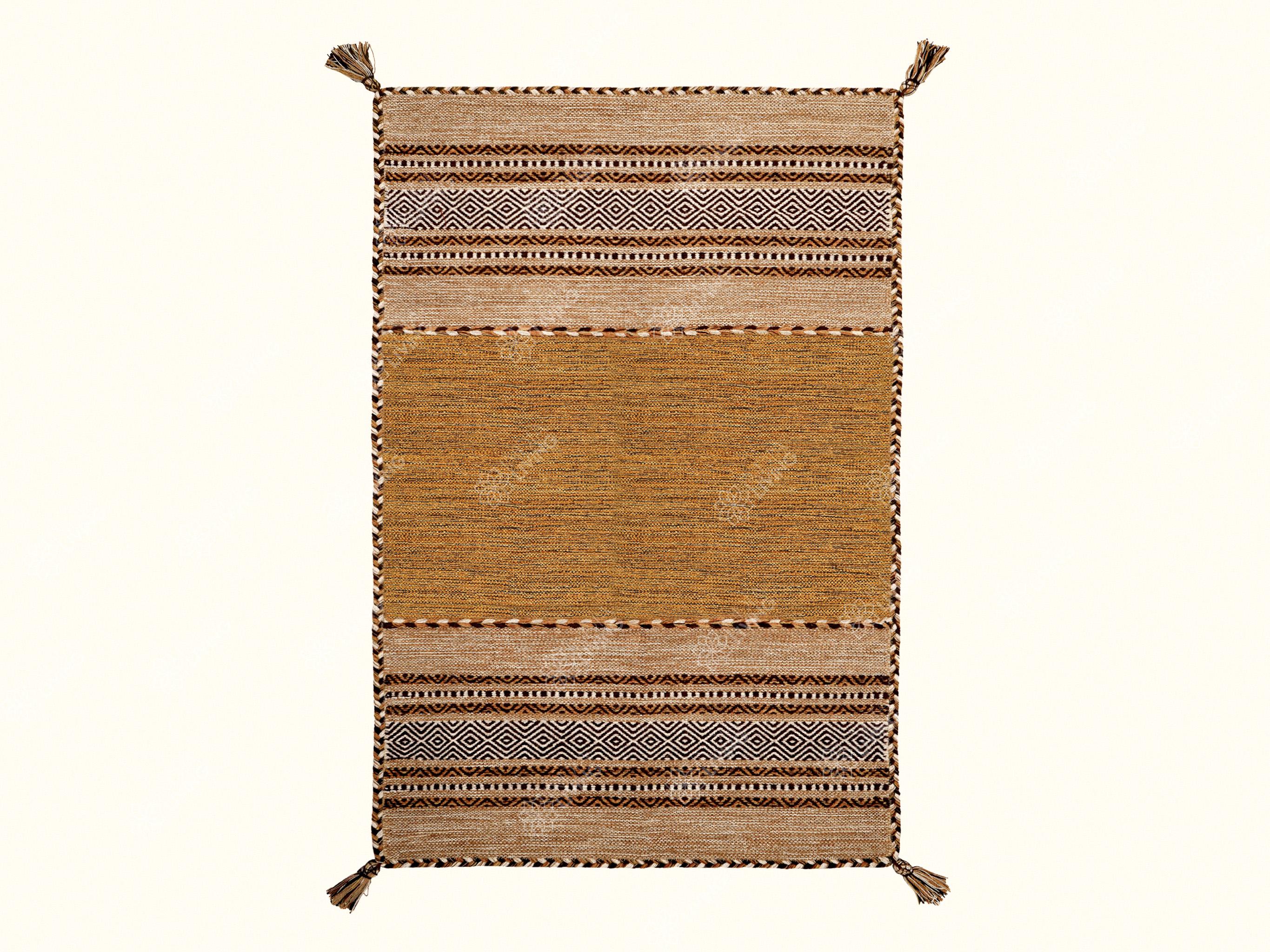 Brown Kilim Rug - Indian Handmade Moroccan Style Bohemian Room Decor ...