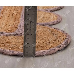 Purple Scalloped Edge Rug, Hallway Runner Rug, Sustainable, Boho Decor ...