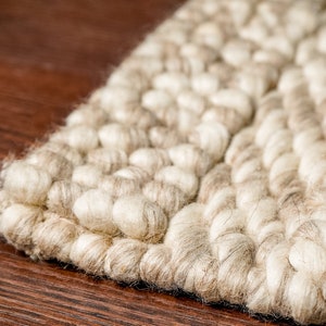 Handwoven Multi Patterned Chunky Scandinavian Decor Indoor Wool Rug ...