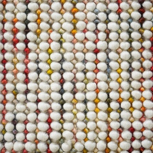 Multi Blend Chunky Looped Wool Rug Colourful Wool Carpet Funky Decor ...