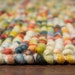 Rainbow Chunky Wool Loop Rug Hand Knotted, Multi Coloured, Soft, Funky ...