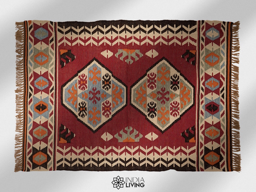 Red Southwestern Rug Southwest Rug Southwestern Rug Native - Etsy