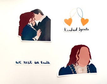 Anne of Green Gables Stickers. Anne With an E Vinyl Stickers - Etsy