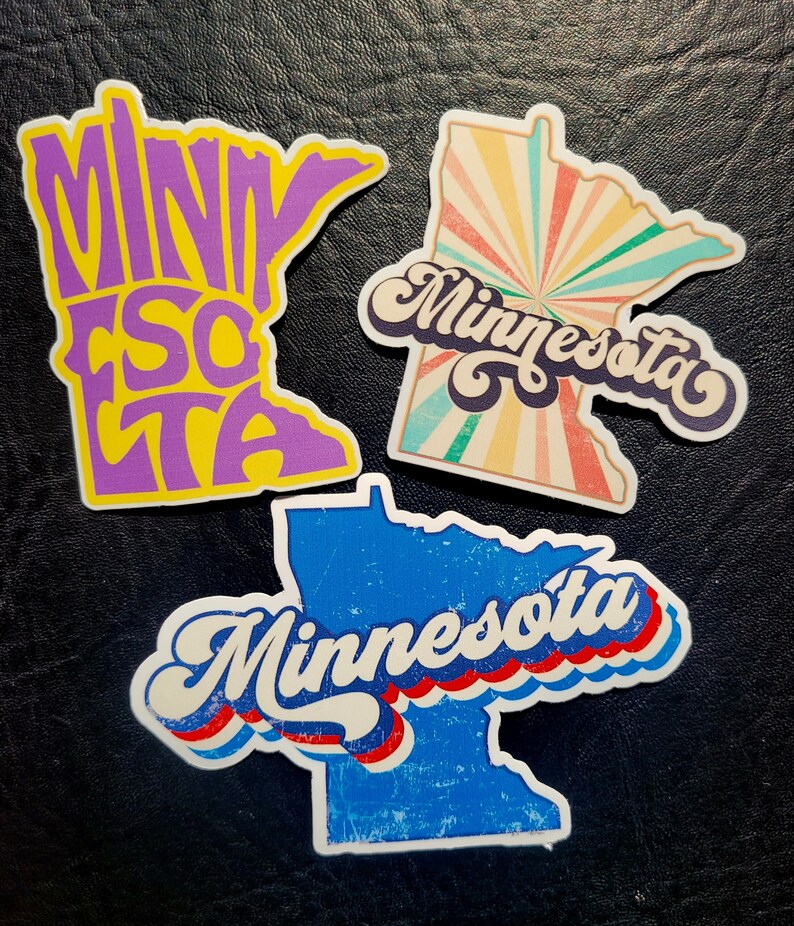 Minnesota State Sticker Bundle - Etsy