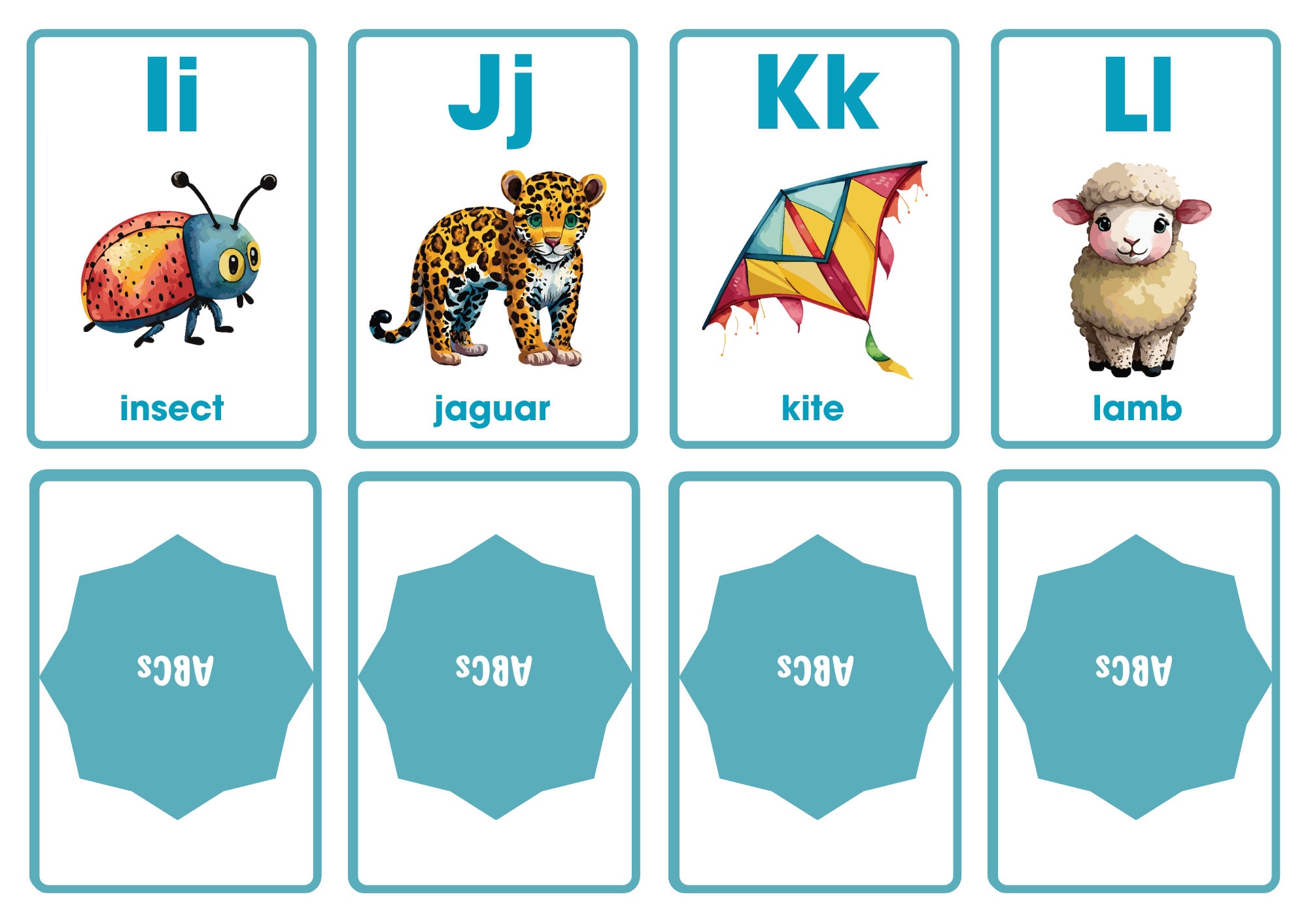 Alphabet Cards | Phonics Game | ABC Poster | Alphabet Bingo | ABC Book ...