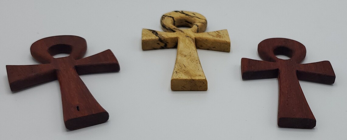 3 Piece Wooden ANKH Set - Etsy