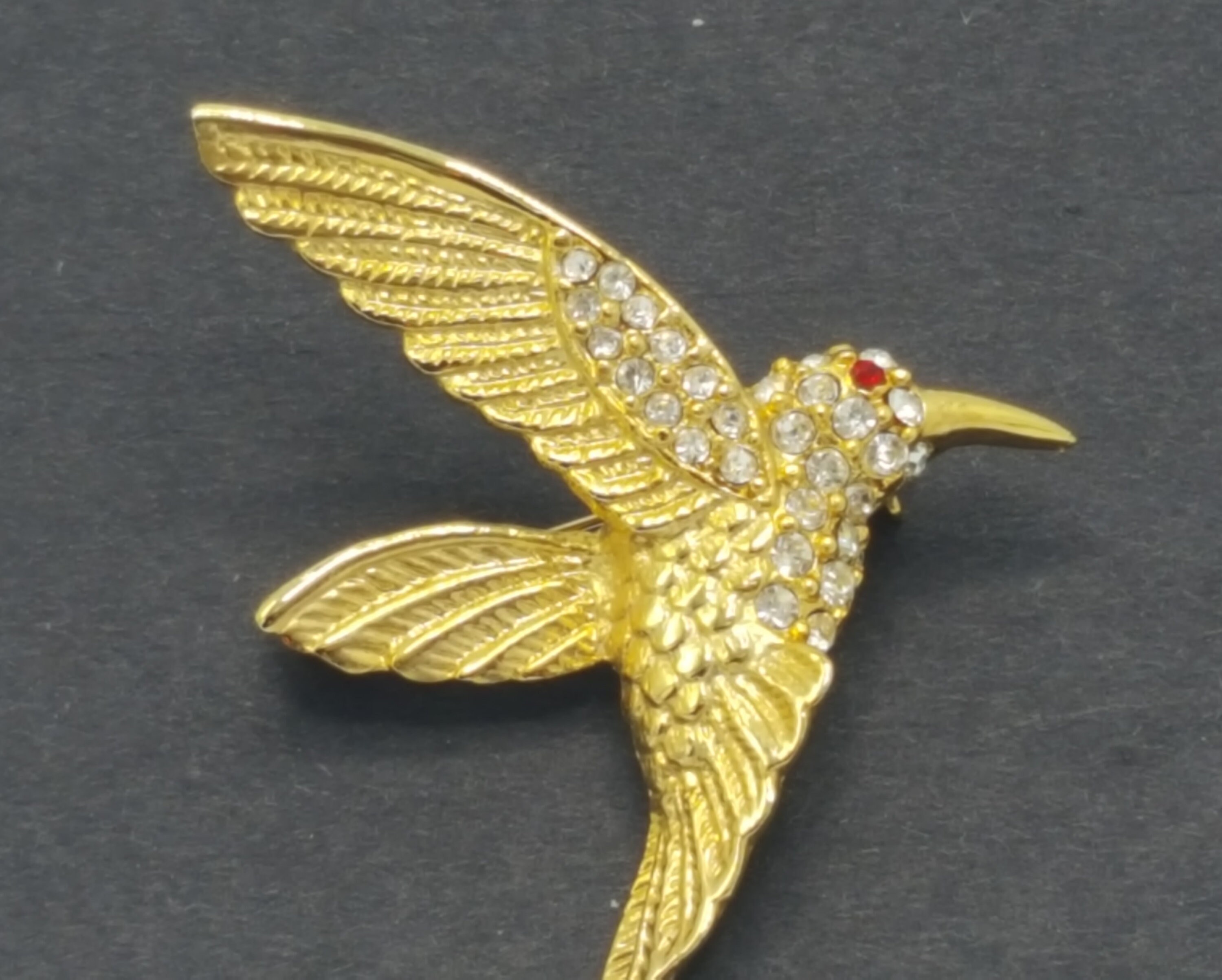 Vintage Humming Bird Pin - Etsy
