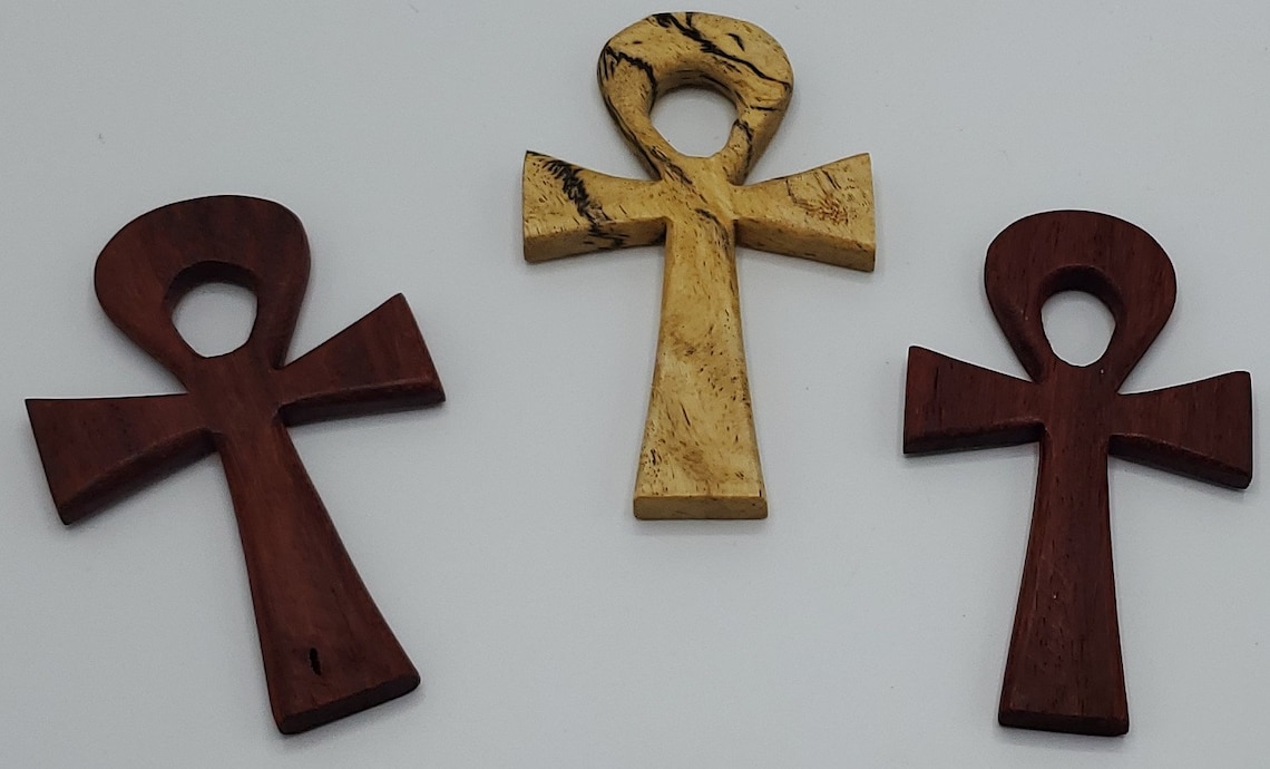 3 Piece Wooden ANKH Set - Etsy