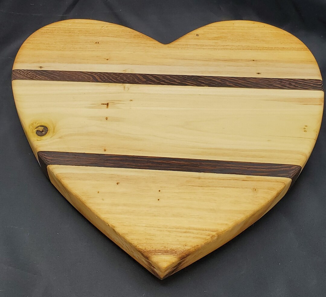 Wormy Maple Heart Cheese Board - Etsy