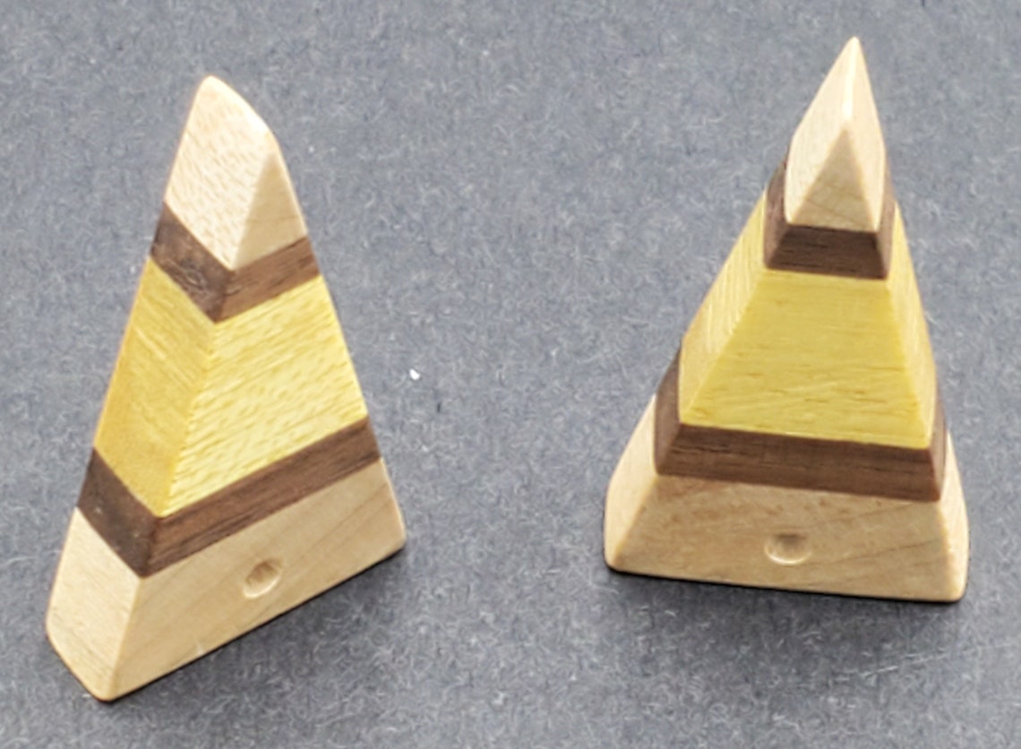 Multi-wood Triangles - Etsy