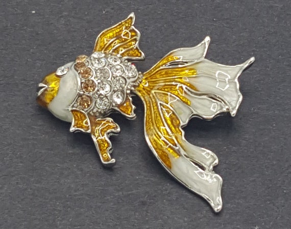 Vintage Goldfish Pin | Etsy