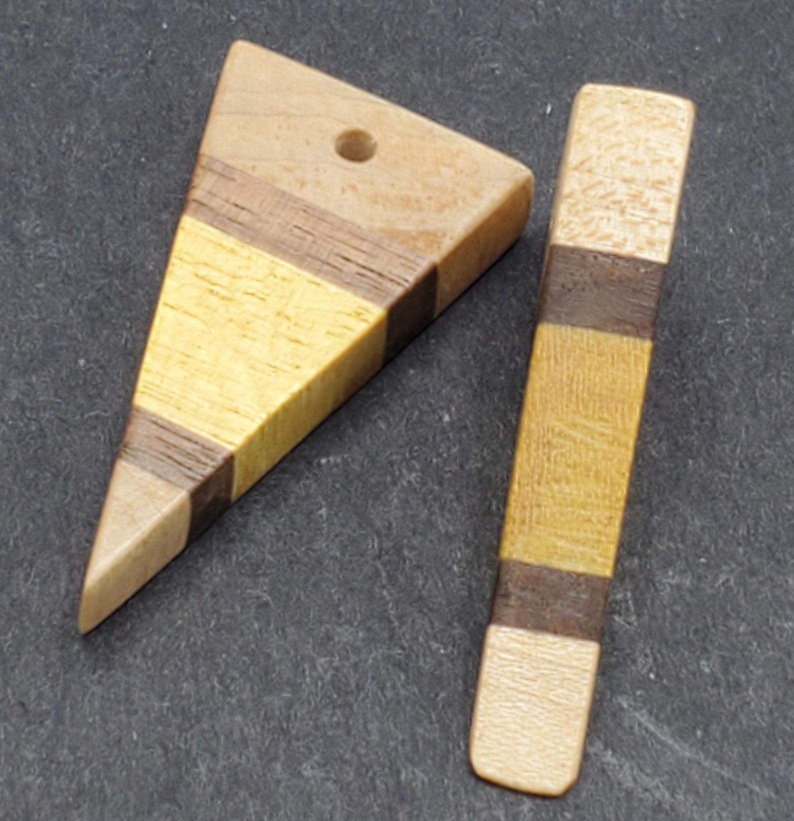 Multi-wood Triangles - Etsy