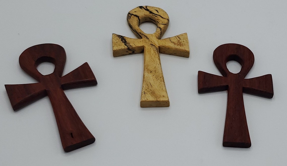 3 Piece Wooden ANKH Set - Etsy