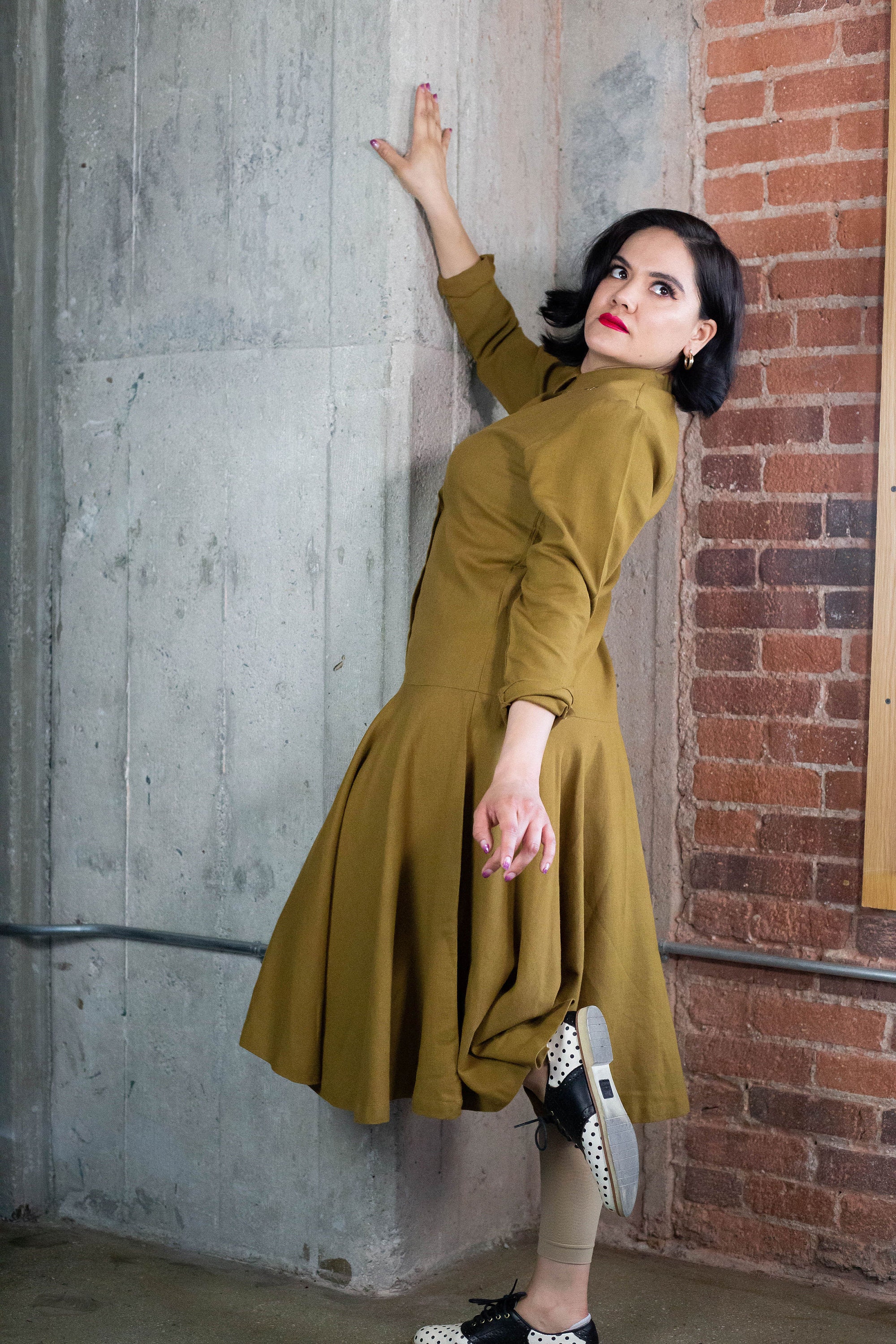 90's Avant-garde Drop Waist Wool Dress - Etsy