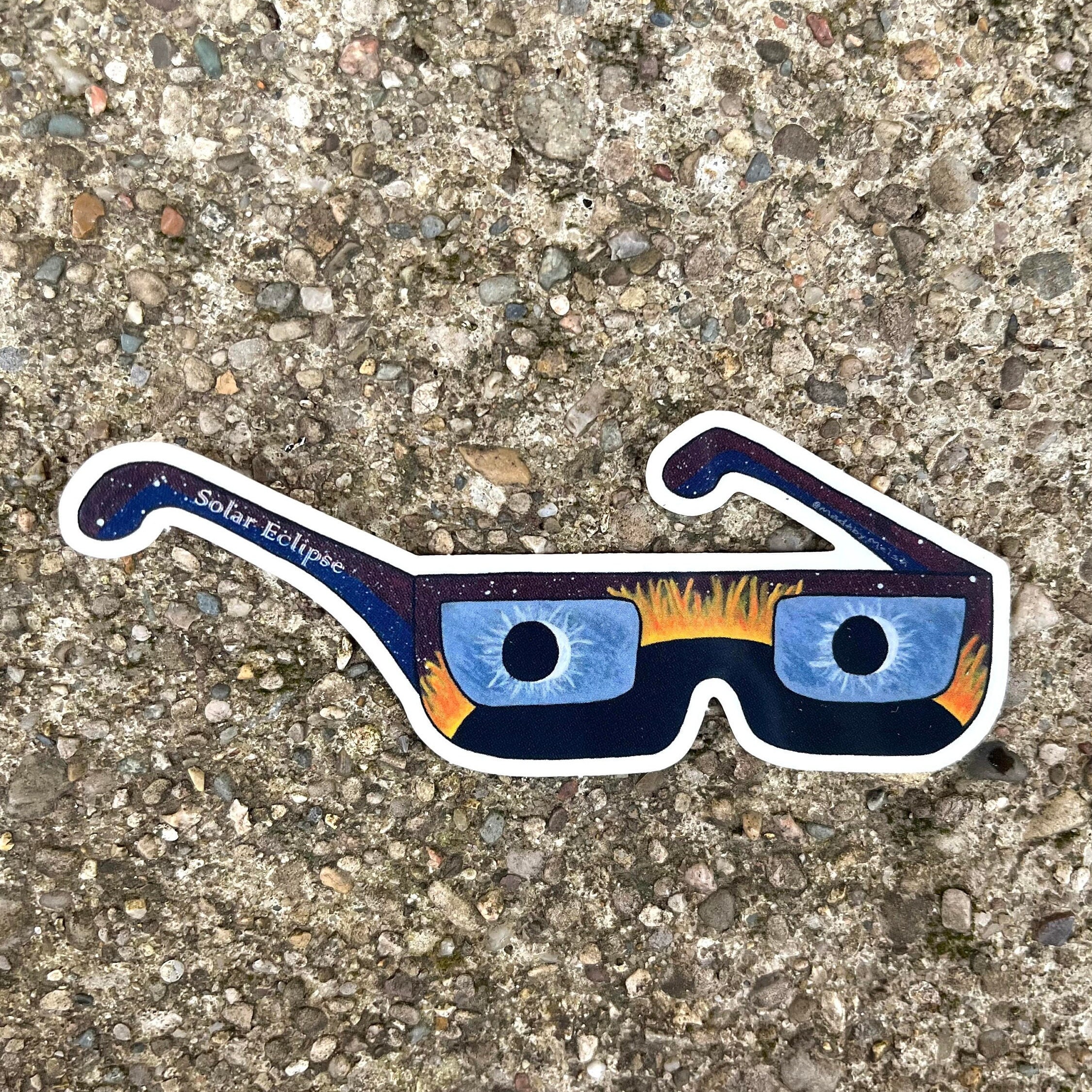 Solar Eclipse Sticker SET of 5 - Waterproof/ UV Resistant - Etsy