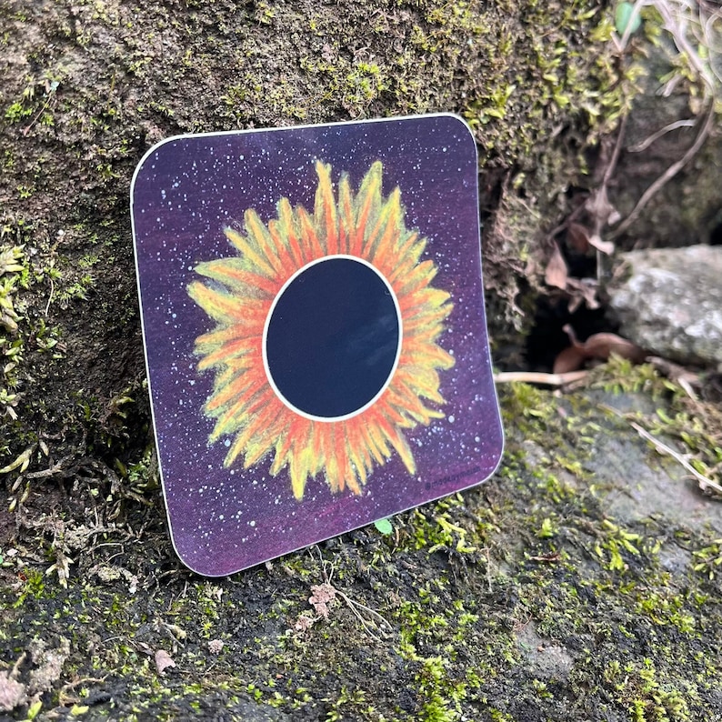 Solar Eclipse Sticker SET of 5 - Waterproof/ UV Resistant - Etsy