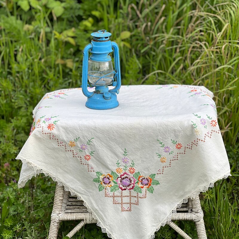 Vintage Table Cloth - Etsy