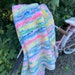 Beautiful, Vintage, Heavy, Pastel Afghan, Vintage Afghan, Blue Yellow ...