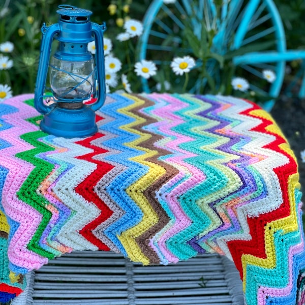 Colorful Afghan - Etsy