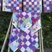 Purple Patchwork Quilt Piece, Cutter Quilt Piece, Vintage Patchwork ...