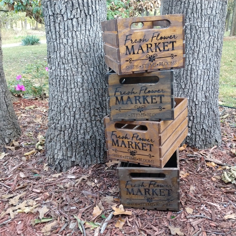 Wooden Apple Crates - Etsy