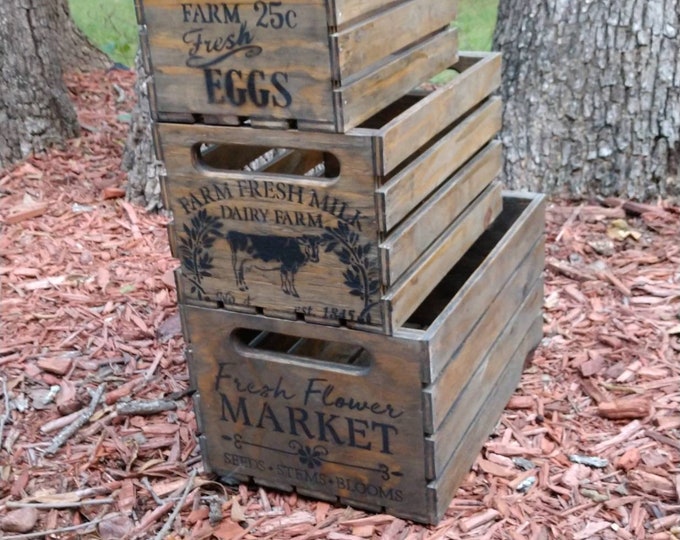 Nesting Crates (set of 3) - Etsy