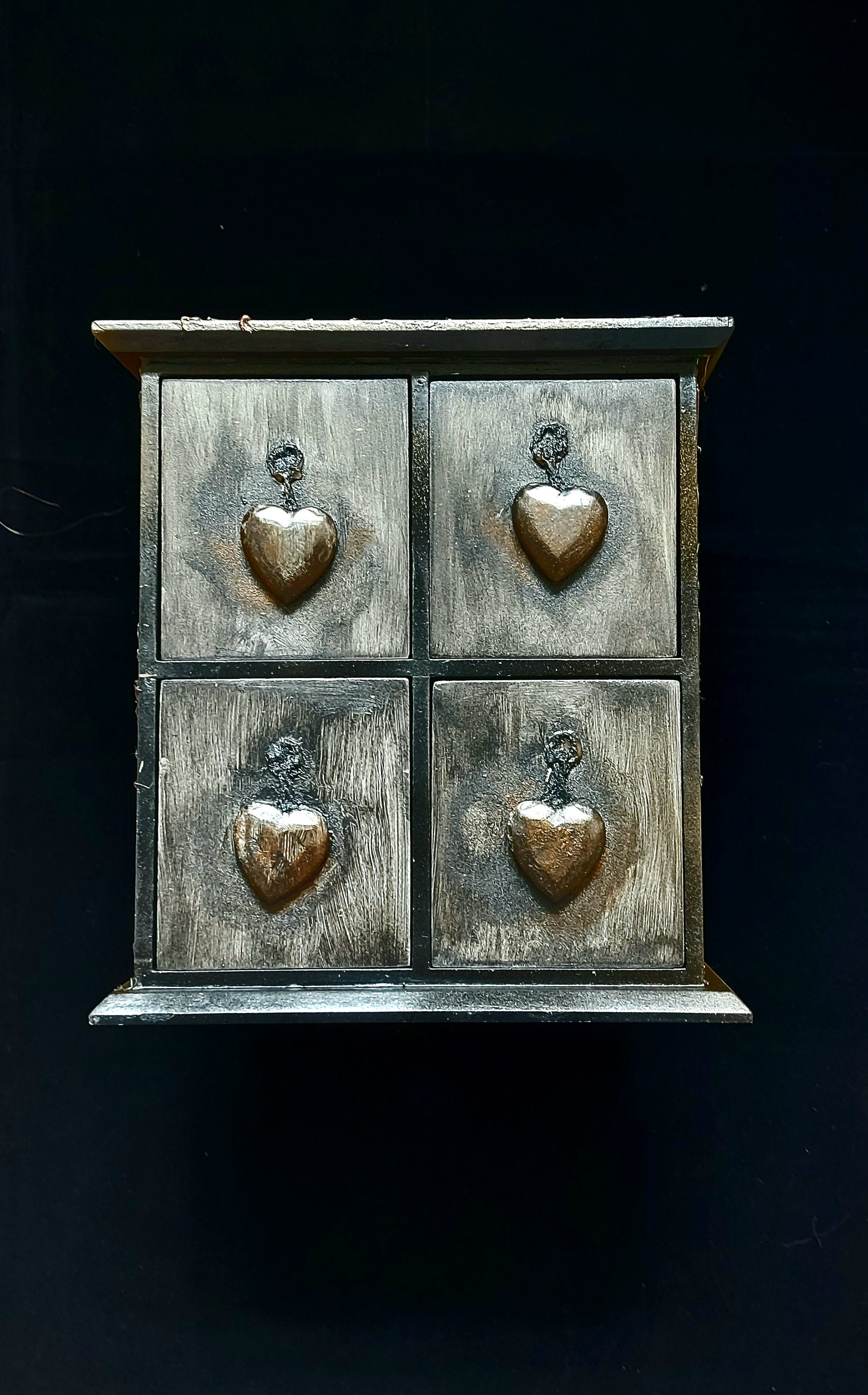 Hand Painted Mens Gothic Cabinet , Rustic Upcycled Gothic Cabinet - Etsy