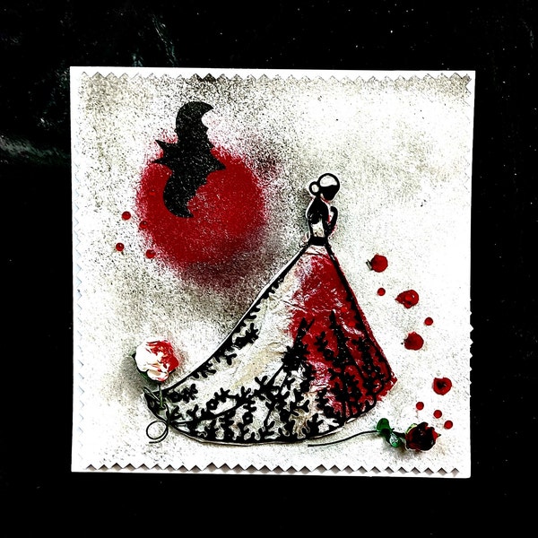 Gothic Wedding Card - Etsy UK