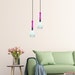 GLASS ART Modern Multicolored HANDMADE Deco Light Fixture - Etsy