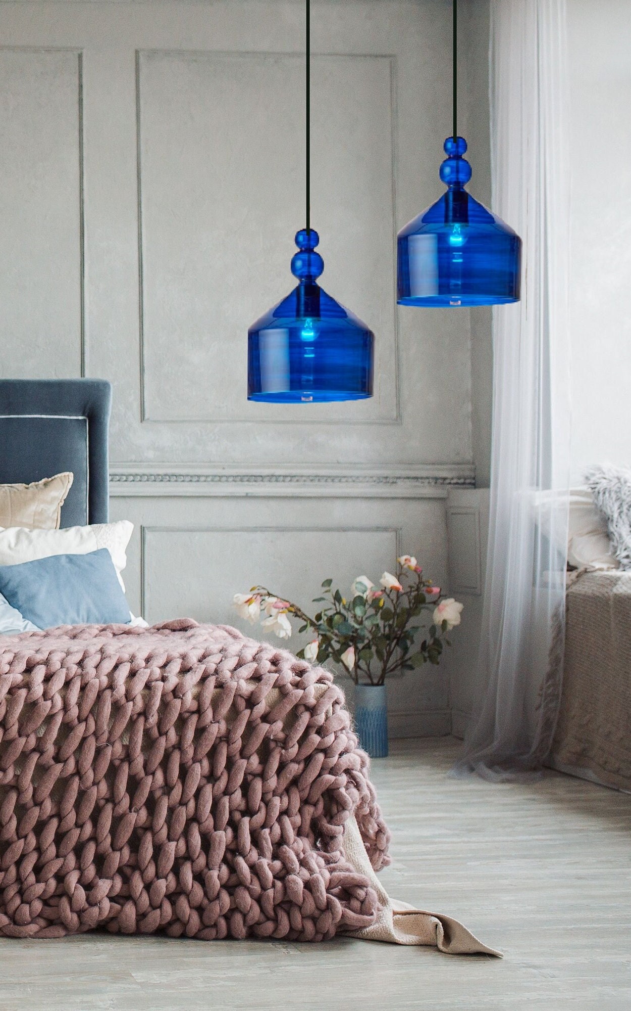 Pendant Lights - Ceiling Light - Blown Glass - Light Fixture - Kitchen ...